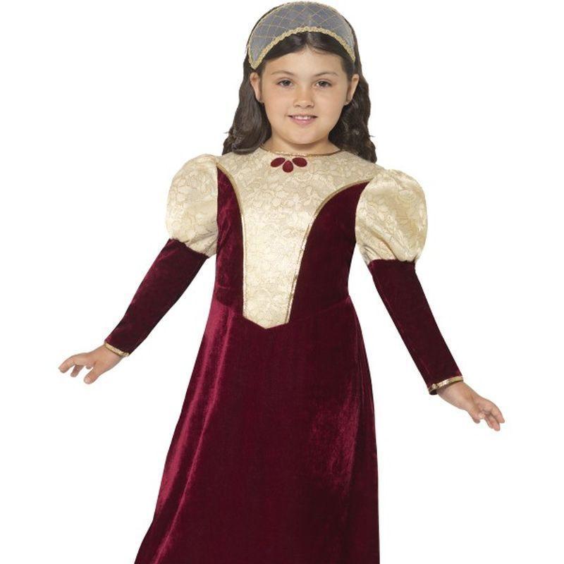 Tudor Damsel Princess Costume Kids Purple Girls